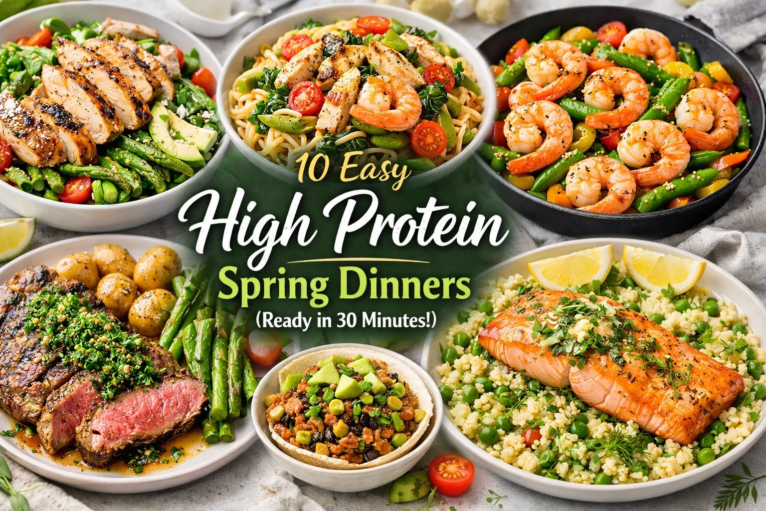 10 Easy High Protein Spring Dinners (Ready in 30 Minutes!) - Mahiti Mantra